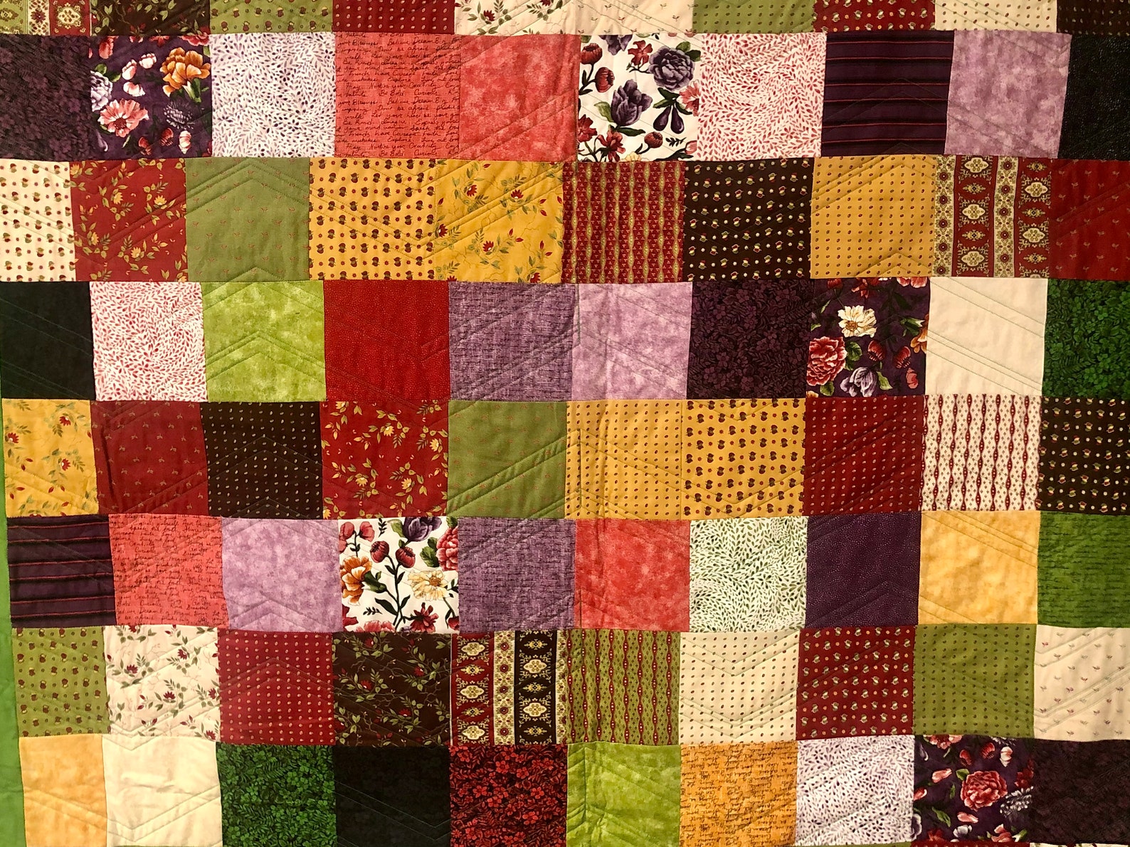 Patchwork Garden 100” X 73” - Etsy