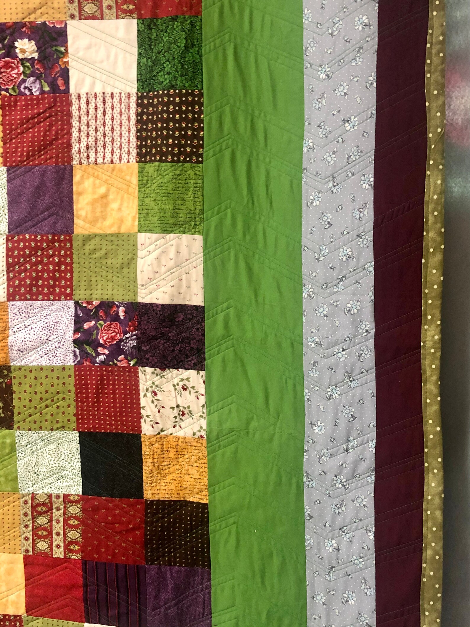 Patchwork Garden 100” X 73” - Etsy