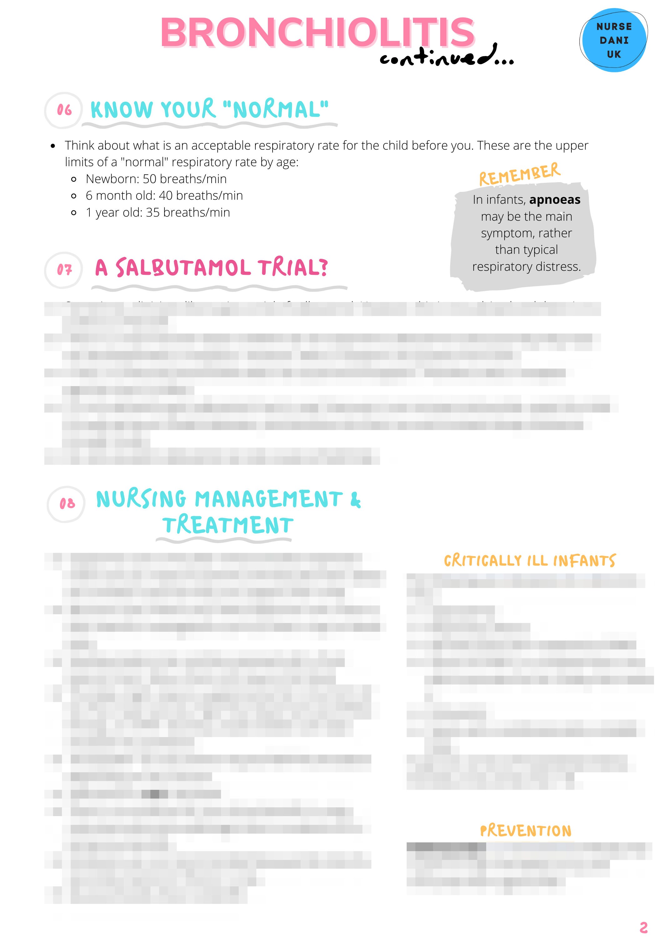 Nursing Notes Bronchiolitis | Nursing Student, Nursing Student Notes ...