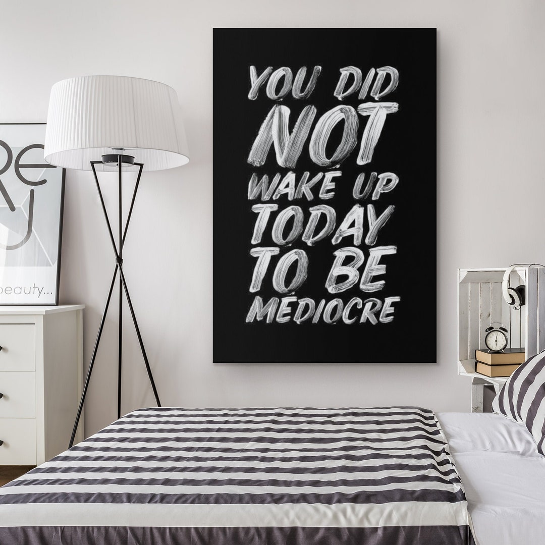 Not Mediocre - Black - Etsy
