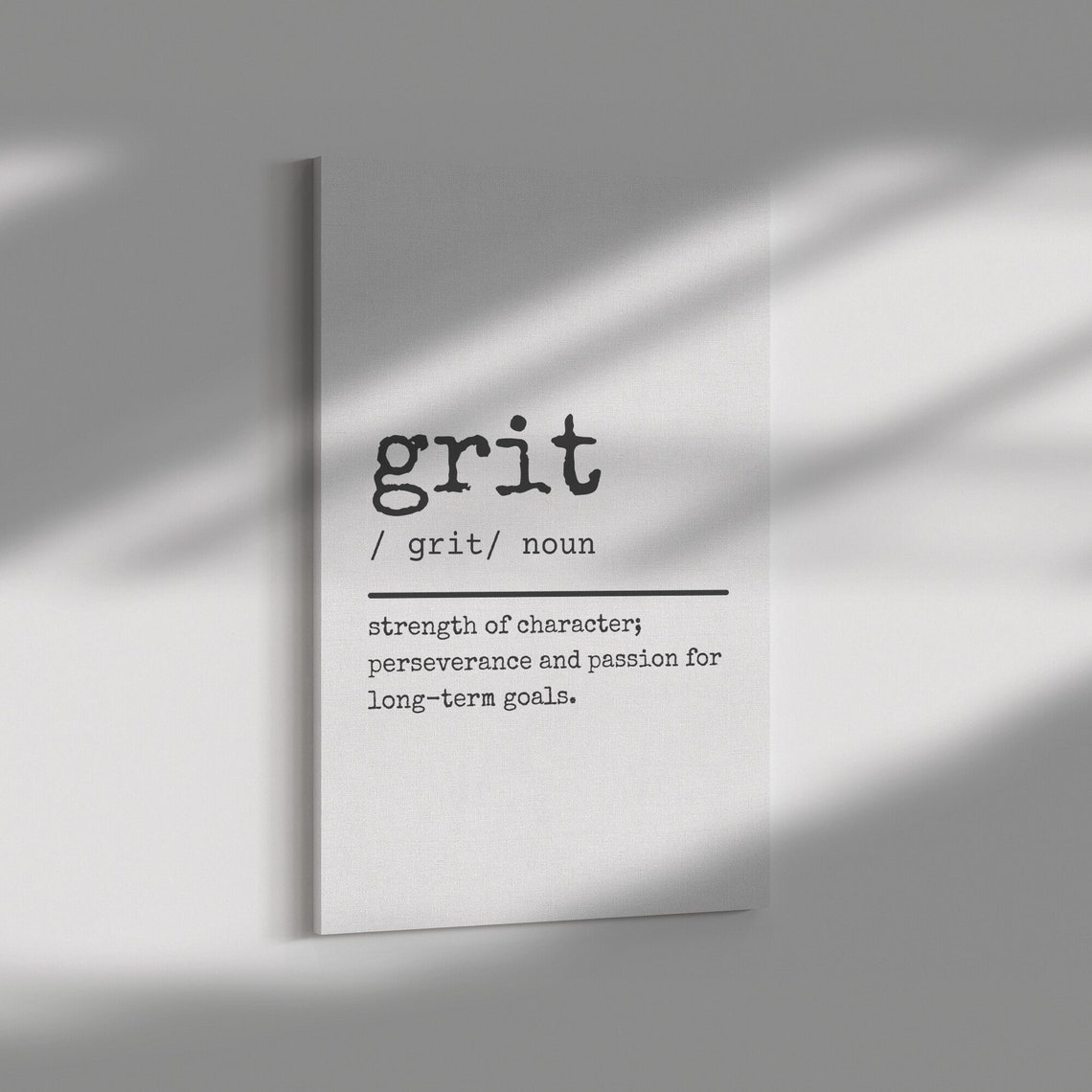 Grit Definition, Printable Wall Art, Grit Print, Grit Poster, Grit Wall ...