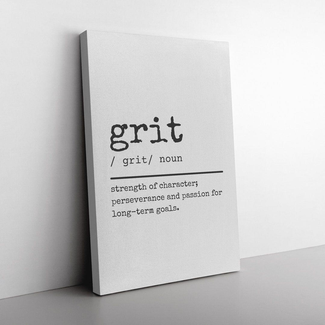 Grit Definition, Printable Wall Art, Grit Print, Grit Poster, Grit Wall ...