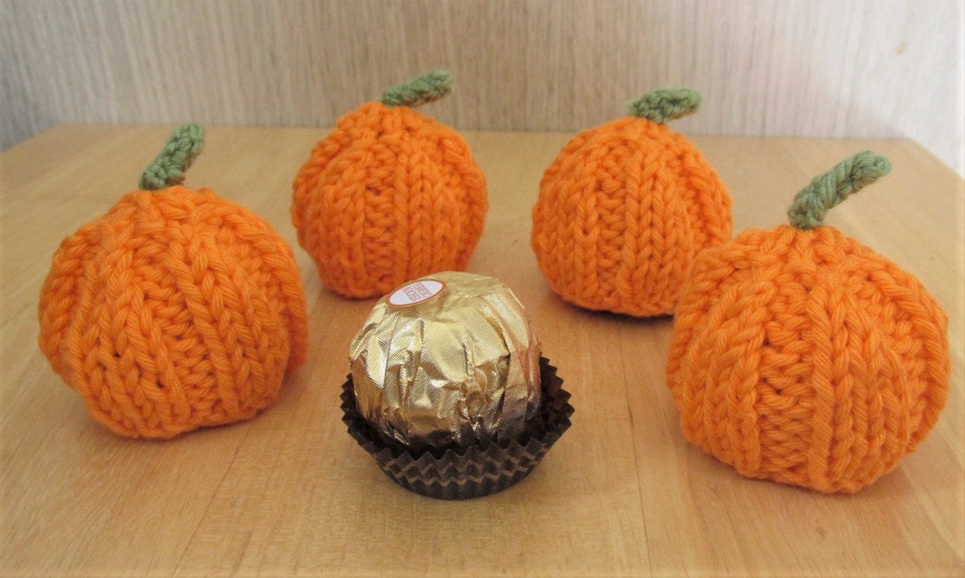 Pumpkin Chocolate Covers Ferrero Rocher Hand Knitted - Etsy UK