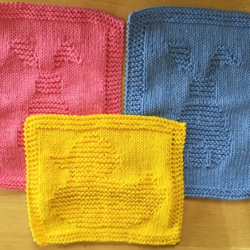 Knitted Wash Cloth - Etsy