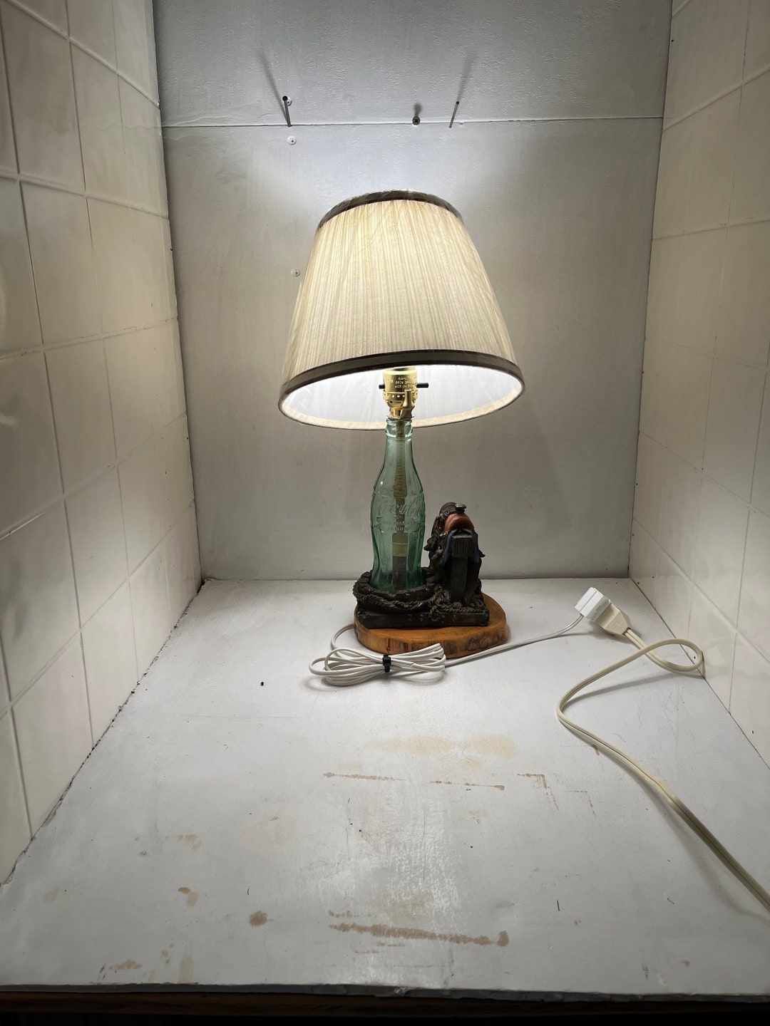 Home Made Old Recycled Coke Bottle Into Acute Lamp - Etsy