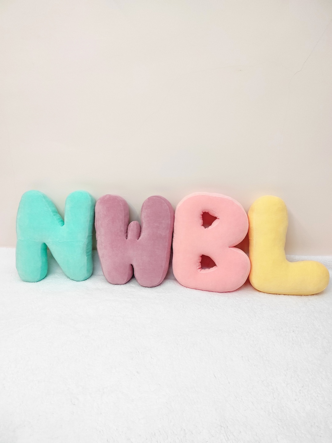 Personalized Alphabet Letter Pillow, Monogram Baby Decor, Photo Prop ...