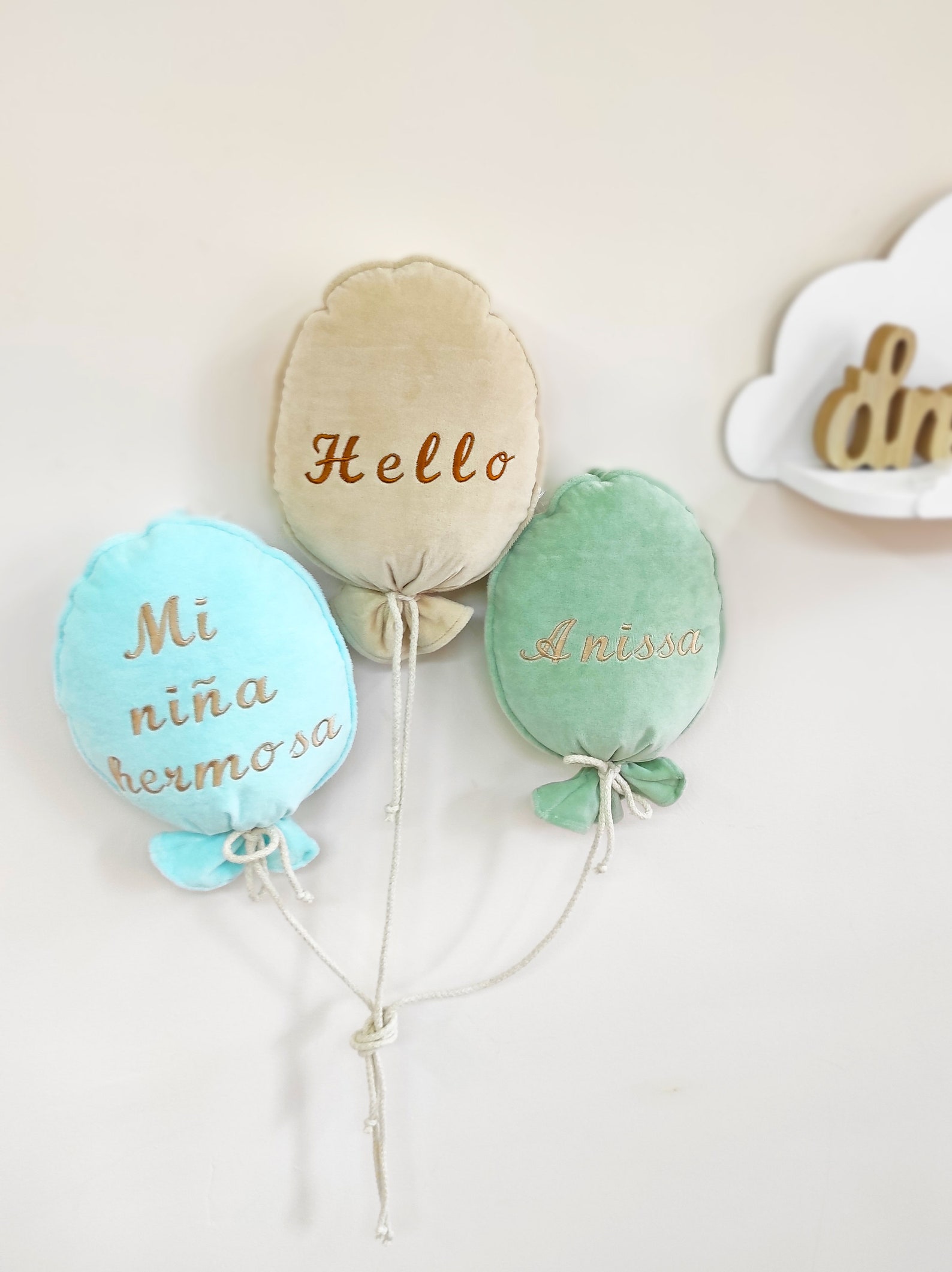 Boho Fabric Balloon Garland, Nursery Wall Decor, Baby Shower Party ...