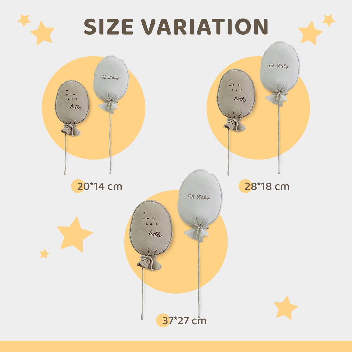 Boho Fabric Balloon Garland, Nursery Wall Decor, Baby Shower Party ...