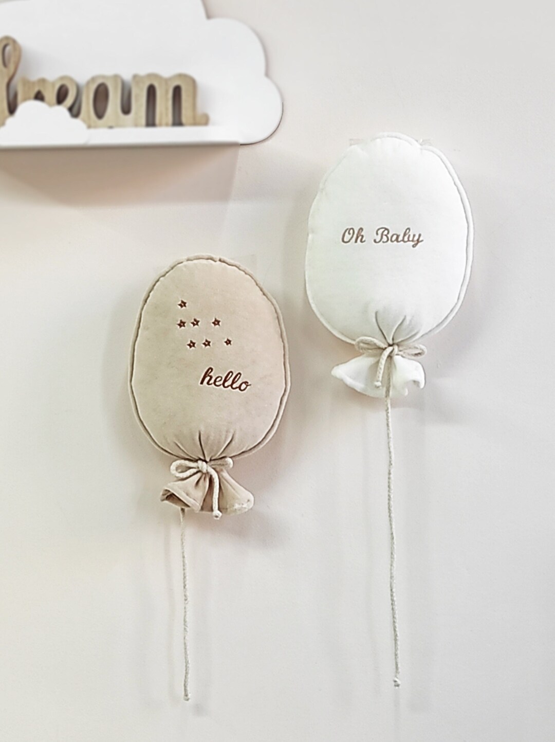 Personalized Fabric Balloon Boho Balloon Nursery Wall Decor - Etsy