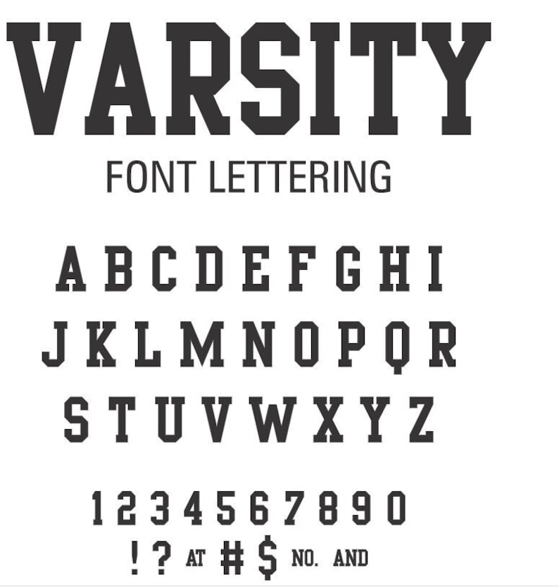 JERSEY LETTERING - Etsy