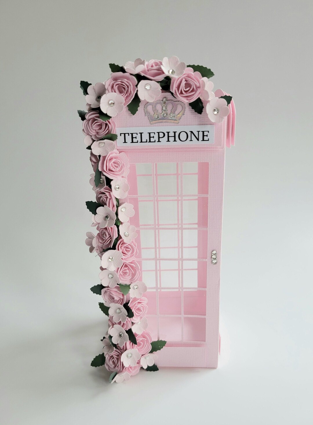 Pink London Telephone Booth Favor Box - Etsy
