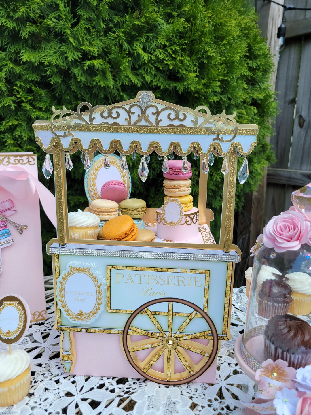 Deluxe Parisian Patisserie Serving Cart DESSERT SERVING CART - Etsy