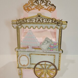 Parisian Patisserie Cart With Macarons Favor Box - Etsy