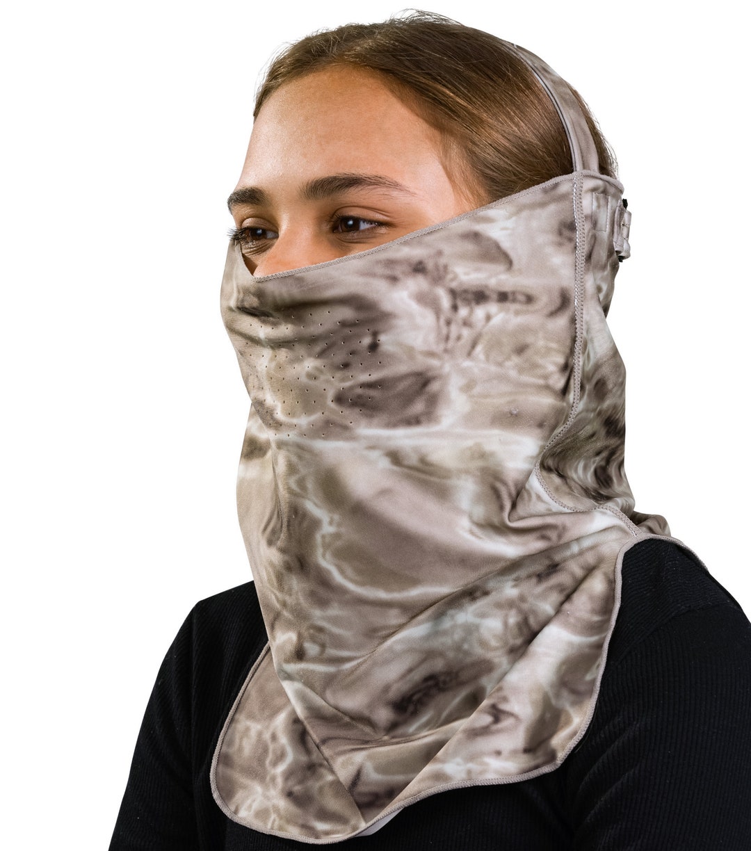 Kid's UPF 50+ Sun Protection Face Mask: Adjustable Vented Microfiber - Etsy