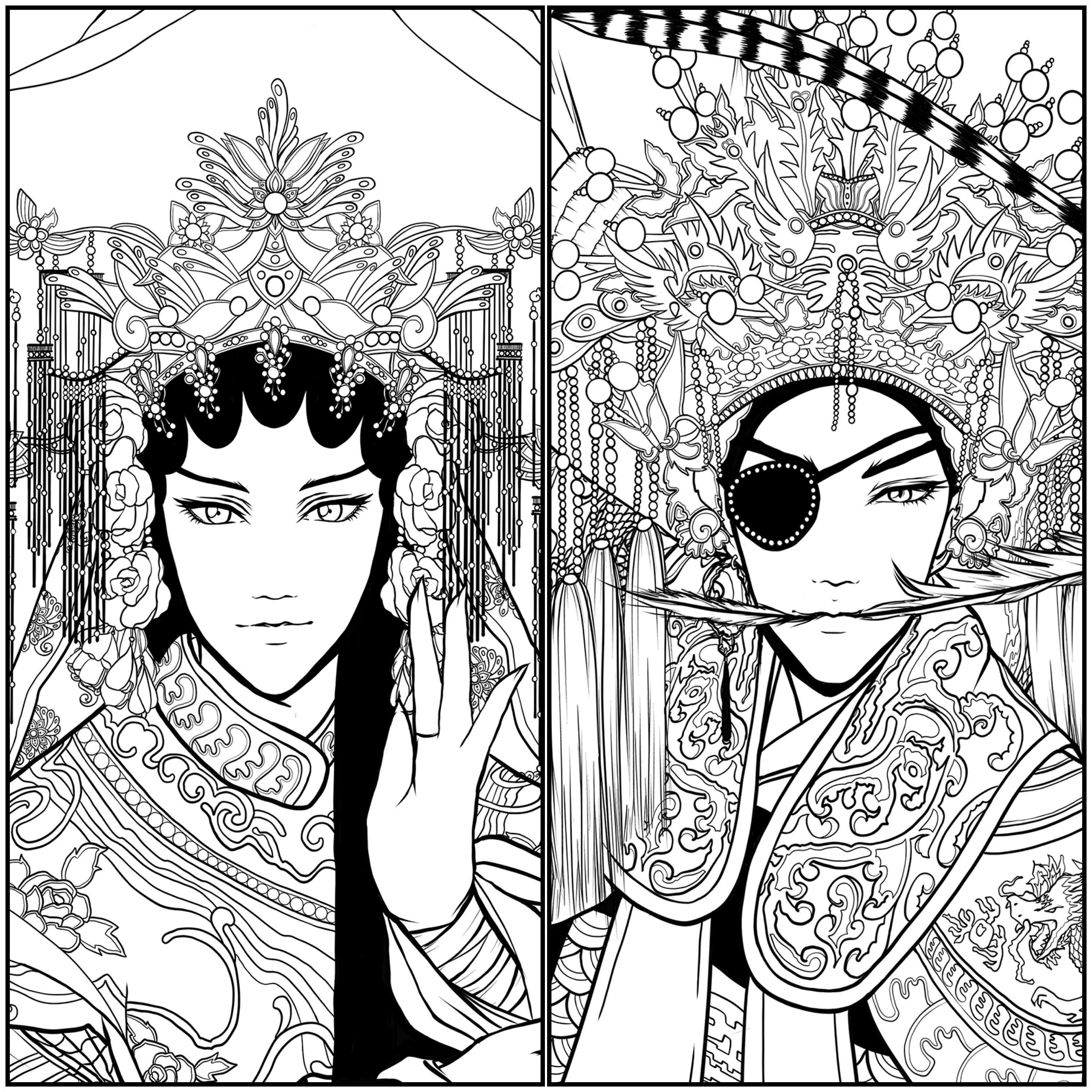 11-page Set of Colouring Pages | Heaven Officials Blessing | Xie Lian ...