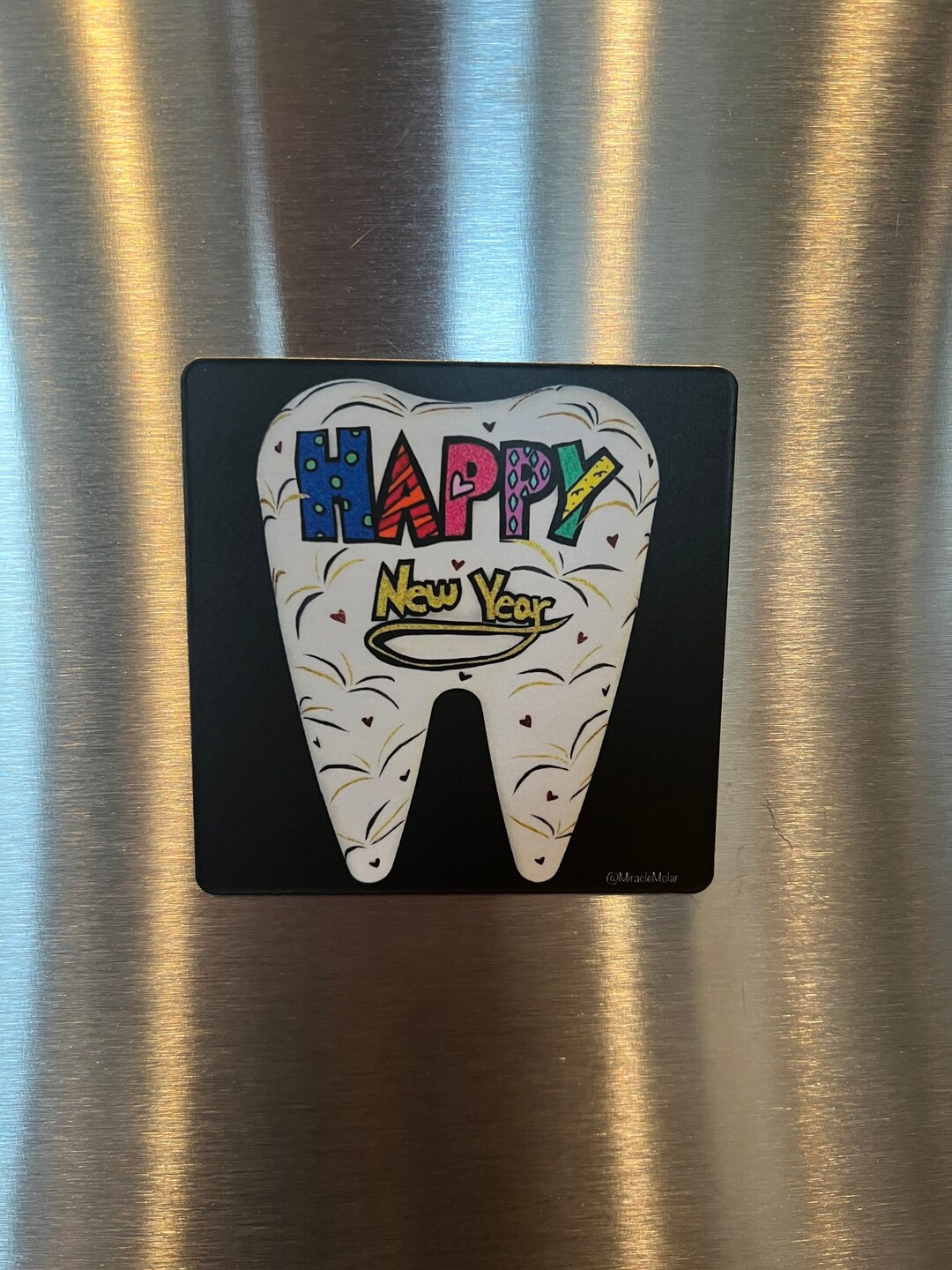 Happy New Year Tooth - Etsy