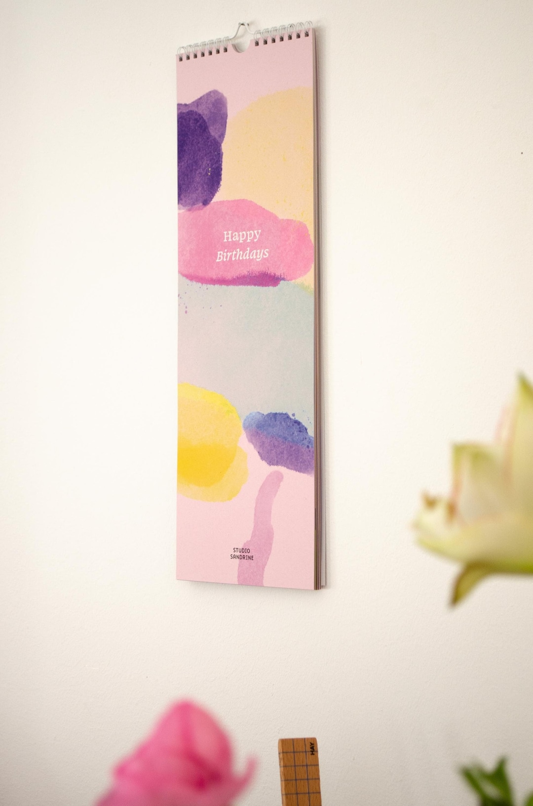 Birthday Calendar / Strip Calendar / Recycled Paper / Perpetual - Etsy