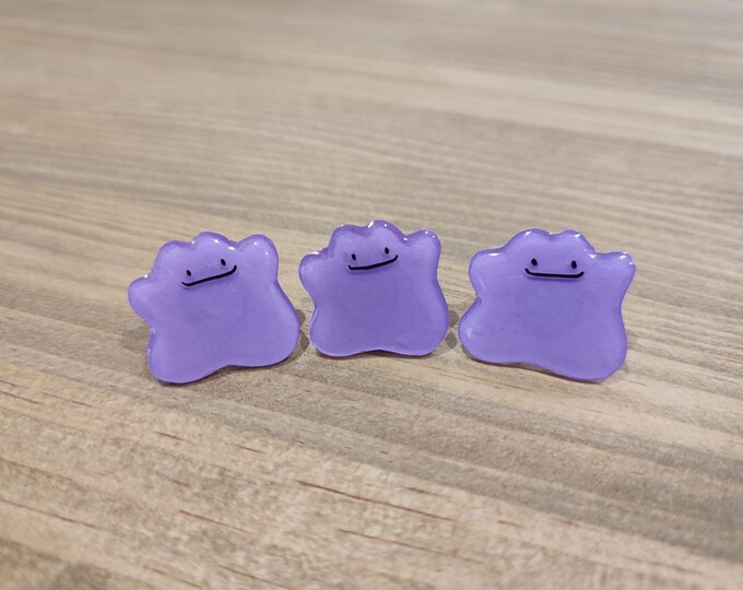 Ditto Metamon Pokemon Semi Transparent Acrylic Charm Keychain - Etsy
