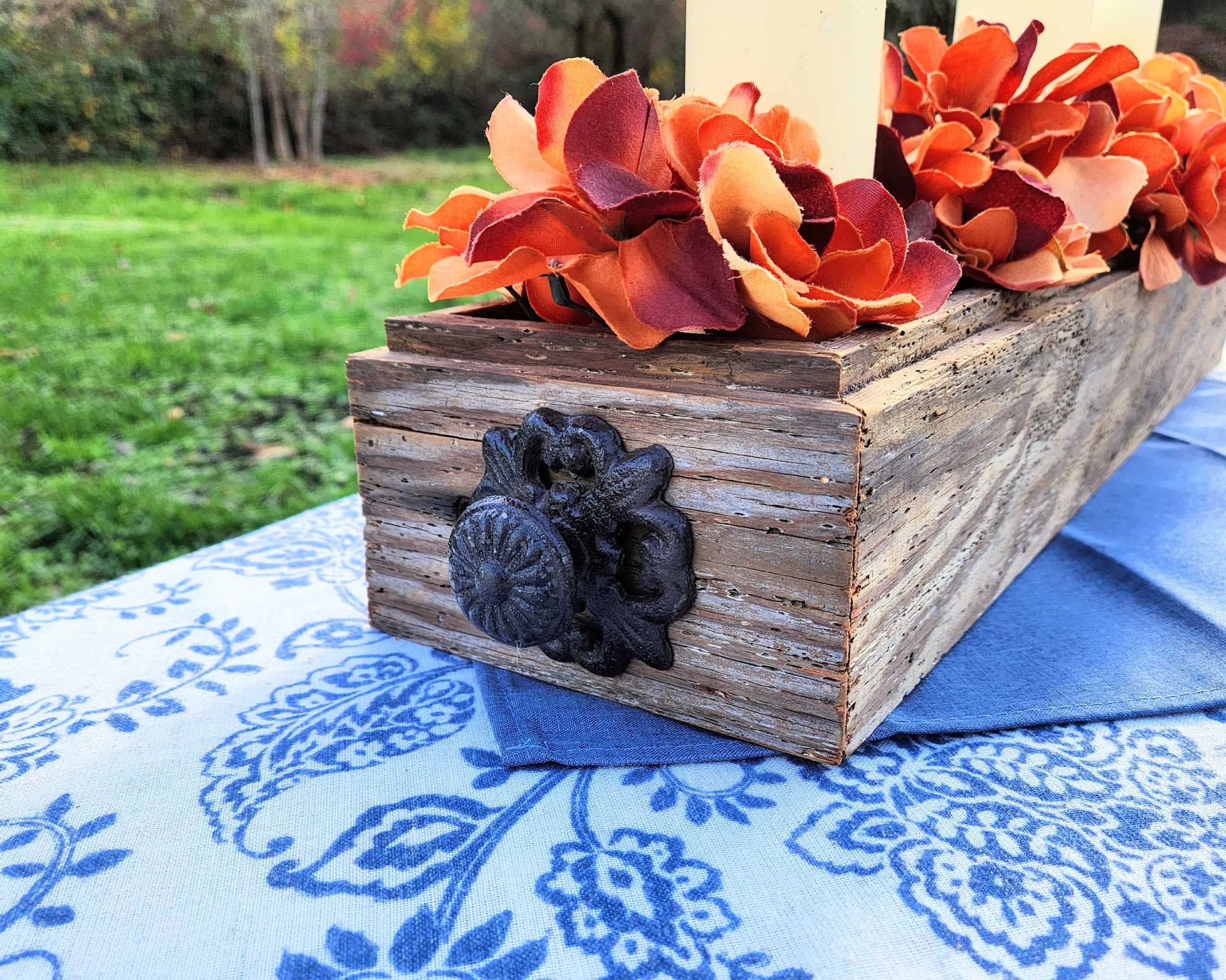 Barn Wood Centerpiece Box, Farmhouse Decor, Rustic, Reclaimed - Etsy