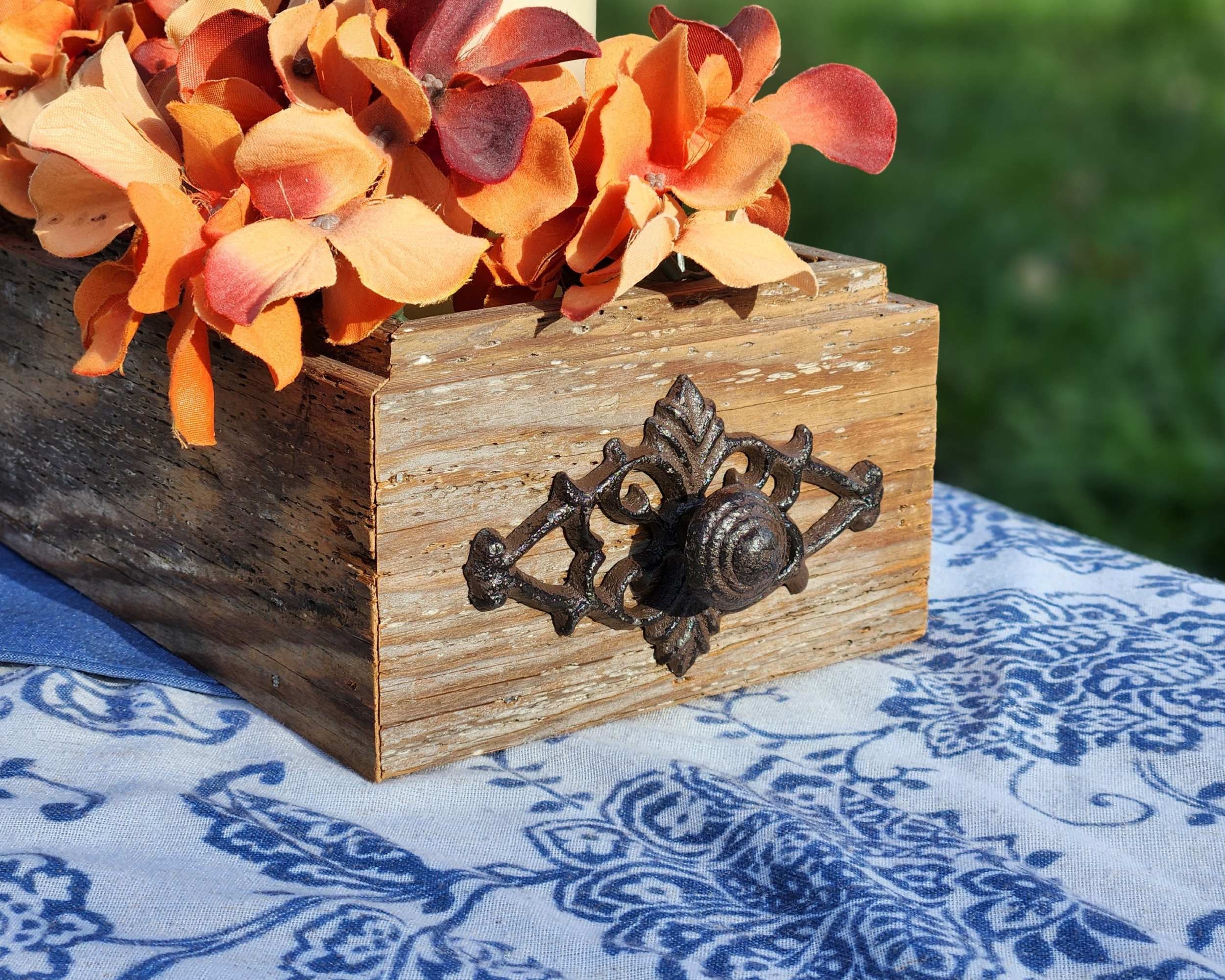 Barn Wood Centerpiece Box, Farmhouse Decor, Rustic, Reclaimed - Etsy