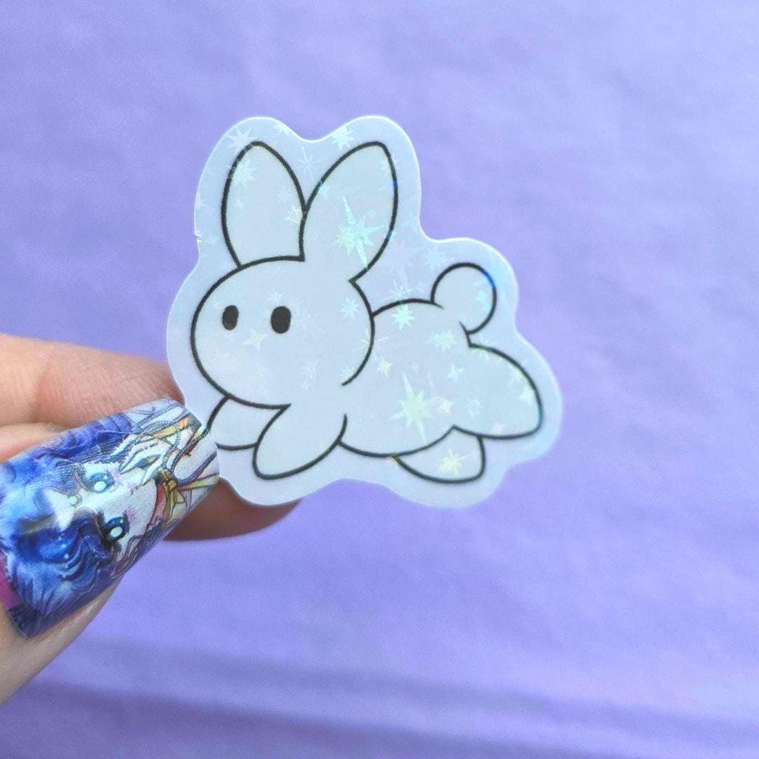 Sailor Moon Bunny Sticker Mini Holographic Crystal Star Sticker Anime ...