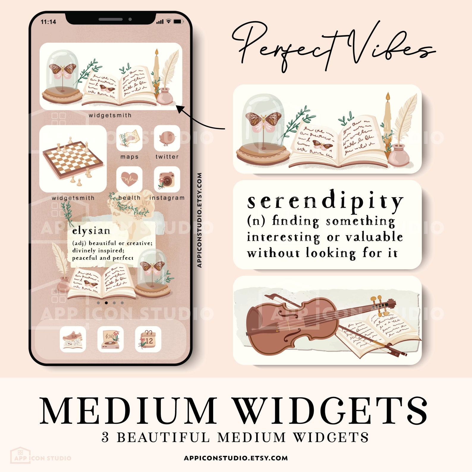 Light Academia Aesthetic IOS 14 Icons Pack Beige Academia Ios - Etsy