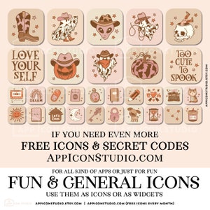 Western Icons Halloween Cute Ghosts App Icons for Ios 14 Halloween Fall ...