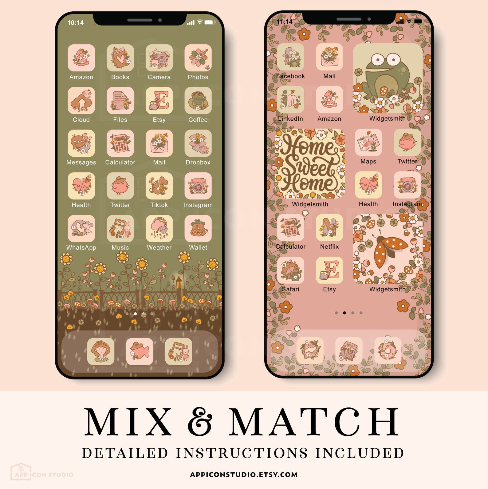 Cottagecore Aesthetic App Icons Ios Icons Iphone Icons - Etsy Canada