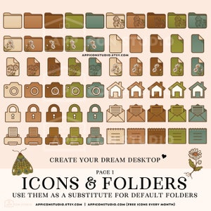 Desktop Icon Folders PC Mac Windows Computer Cozy Wallpapers ...