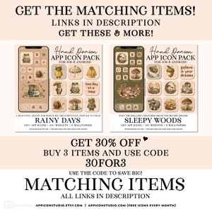 Apple Harvest App Icons for iPhone and Android Fall Ios Theme Autumn ...