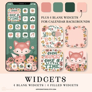 Hand Drawn Ios 14 Icons iPhone Icons, Handdrawn App Icons Green Floral ...