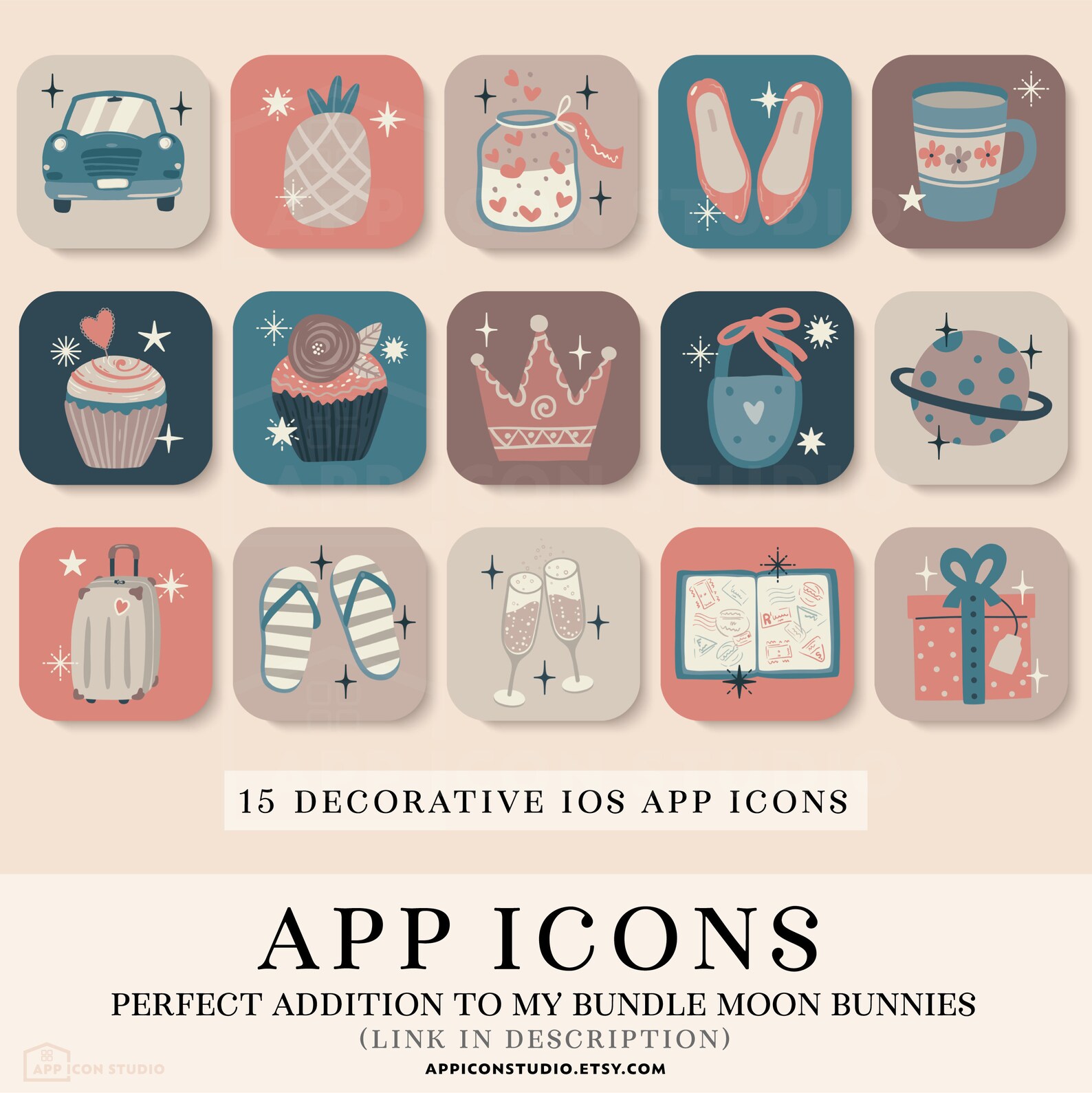 Stars App Icons Celestial Ios 14 Icons for Iphone App Covers | Etsy