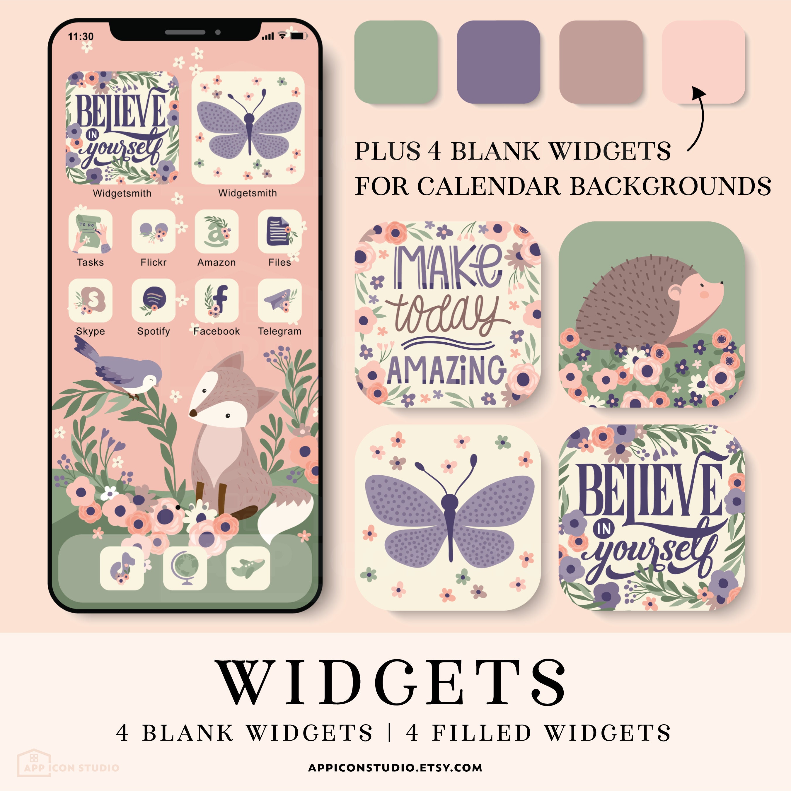 Spring App Icons Ios14 Aesthetic App Icons Handdrawn App - Etsy Canada