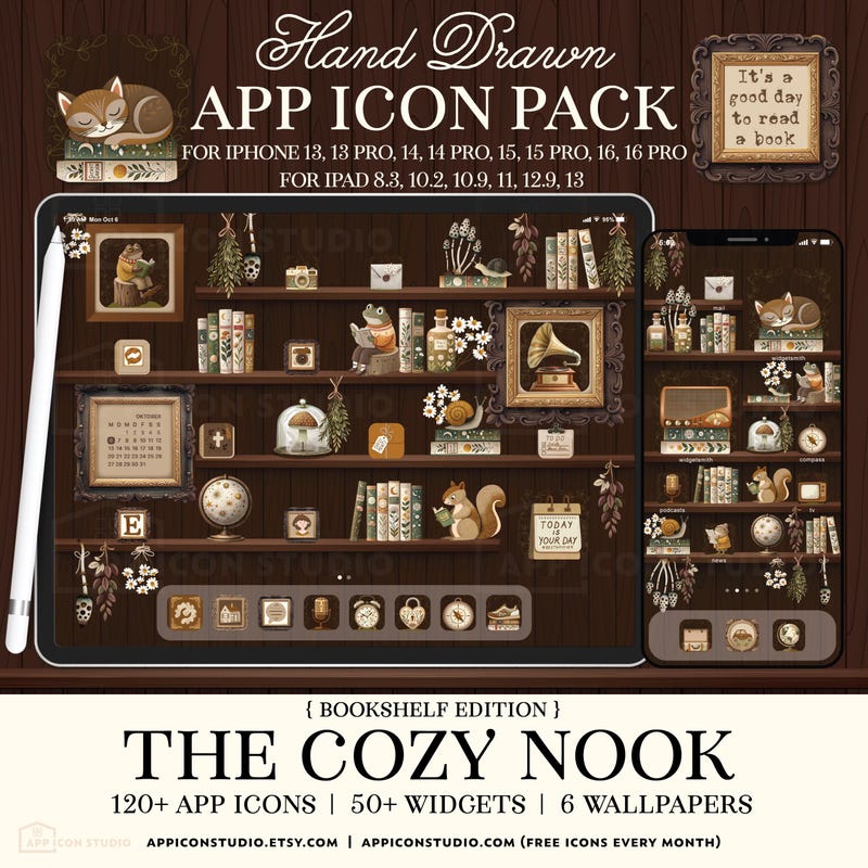 Bookshelf Dark Brown - Etsy