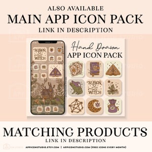 Witchy Icon Pack for Ios and Android Witchcraft iPhone Theme With App ...