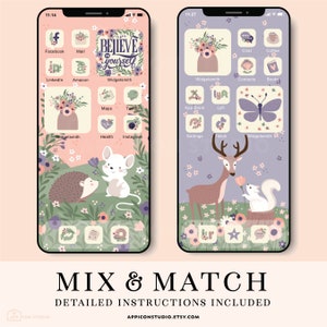 Spring App Icons Ios14 Aesthetic App Icons Handdrawn App Elements Cute ...