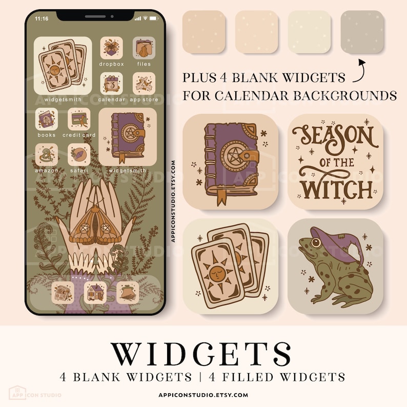 Witch Ios 14 Icons Witchcraft App Icons Pack Witchy Instagram - Etsy