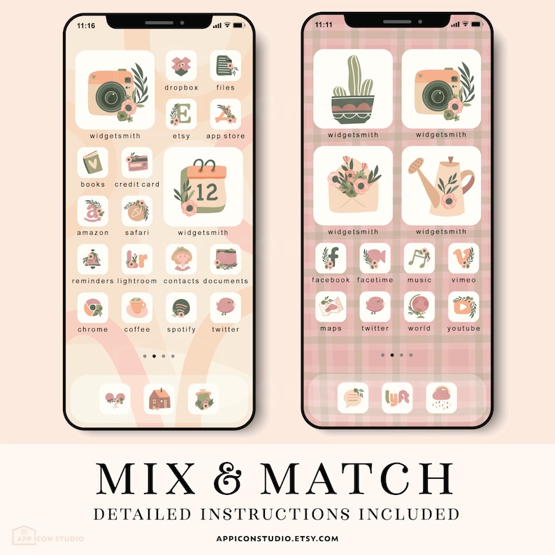 Ios 14 App Icons Green Ios Icons Pack Iphone Ios14 App | Etsy