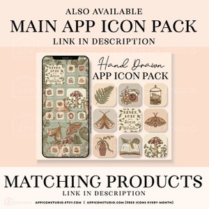 Cottagecore Icon Pack for Ios and Android Green Tones Wallpapers and ...