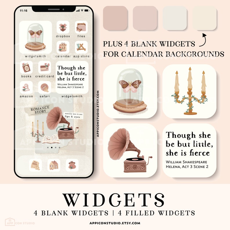 Light Academia Aesthetic IOS 14 Icons Pack Beige Academia Ios - Etsy