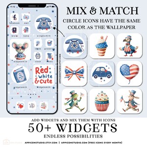 4th of July Ios App Icons iPhone Theme Cute Independence Day Summer ...