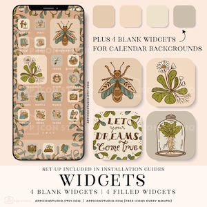 Ios 14 Theme Cottagecore Icons Ios App Icon Green iPhone Android ...