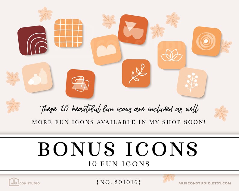 Fall App Icons, Orange Ios 14 App Icons, Fall Aesthetic, Ios Icons Fall ...