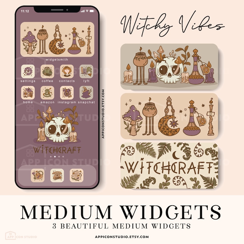 Witch Ios 14 Icons Witchcraft App Icons Pack Witchy Instagram - Etsy