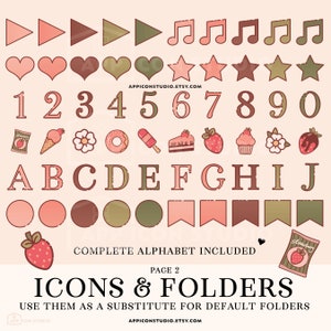 Custom Desktop Icons Strawberry Folder Icons Pack Mac and Windows ...