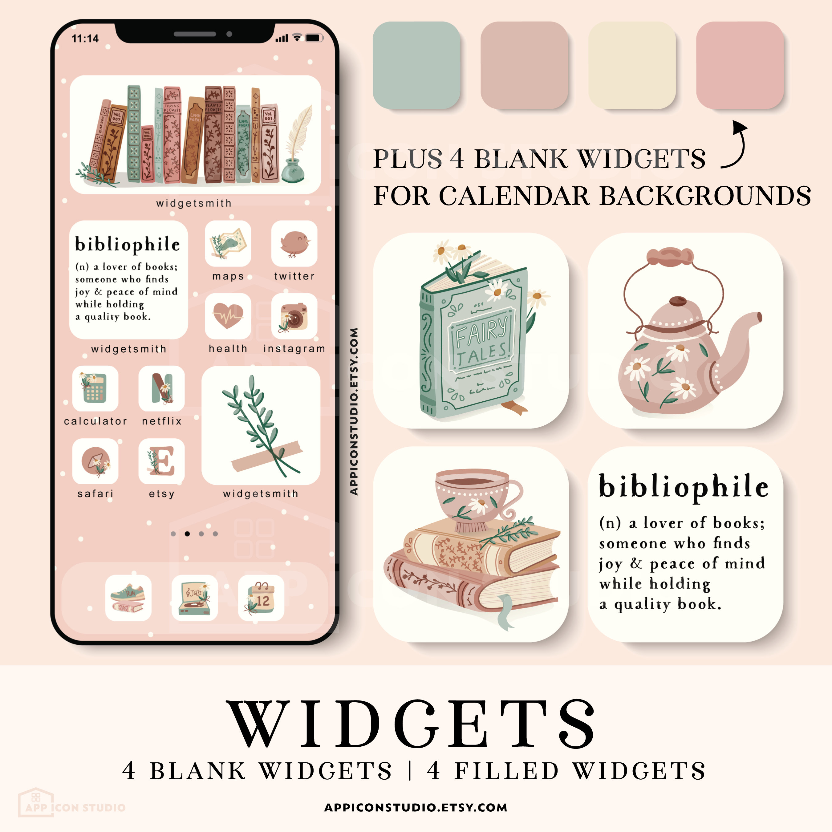 Book Lover App Icons Bookworm Ios Icons Iphone Icons for - Etsy Canada