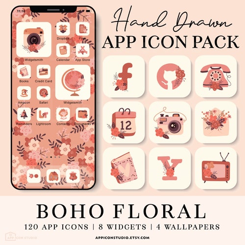 Christmas Ios 14 App Icons for Iphone Home Screen - Etsy