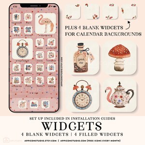 Alice in Wonderland App Icons iPhone Theme Ios Icons Wallpapers and ...