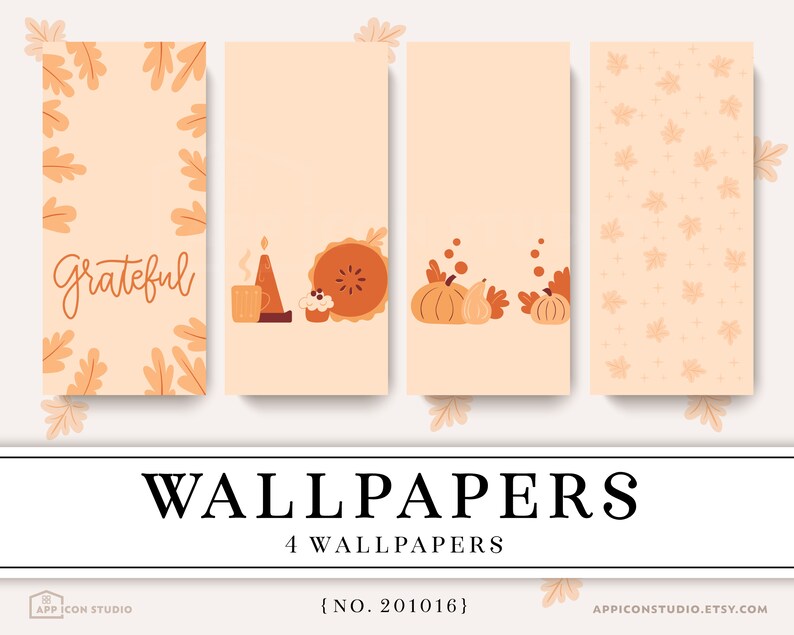 Fall App Icons Orange Ios 14 App Icons Fall Aesthetic Ios | Etsy