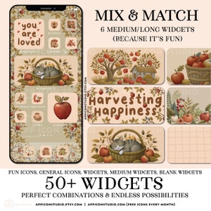 Apple App Icons Fall Farmhouse Cute Ios Icons Pack Fall Farm Phone ...